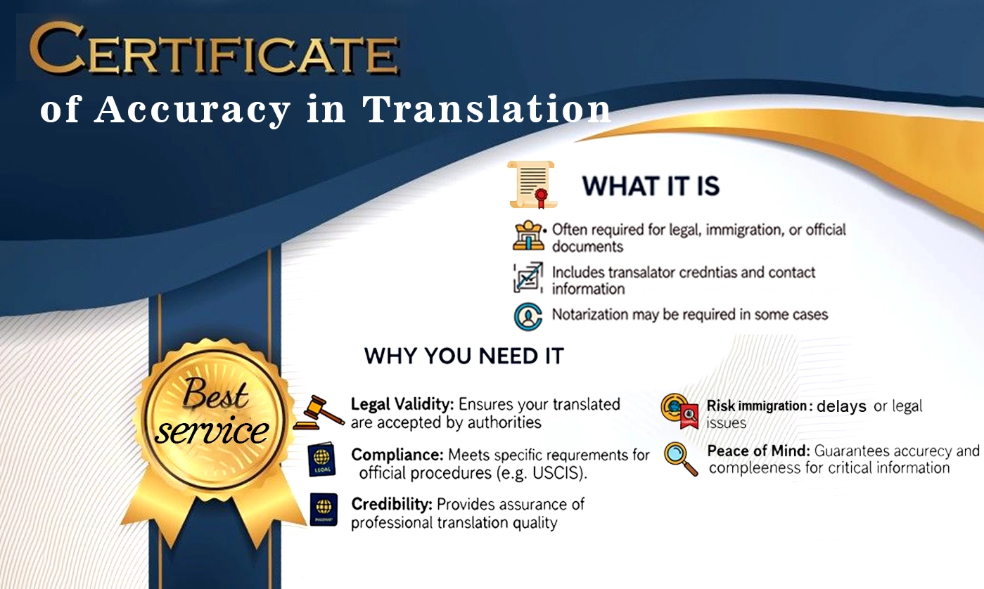 Certificate of Accuracy in Translation – What It Is & Why You Need It